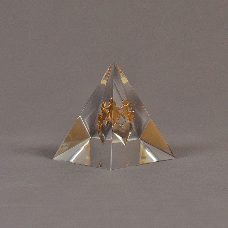 Array Pyramid Acrylic Embedment | USAcrylicAwards.com