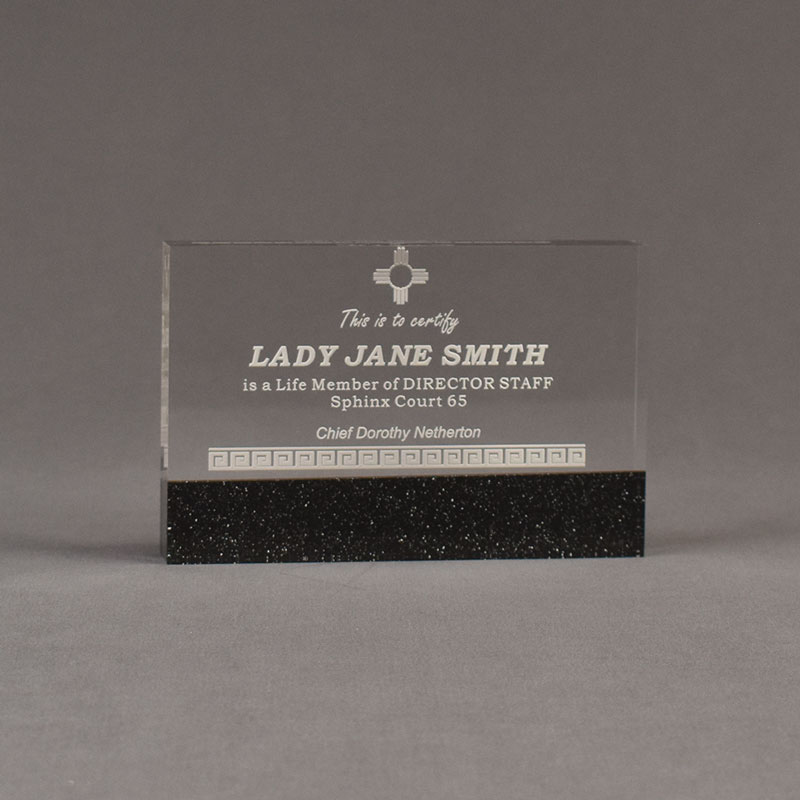 Composites™ Rectangle Acrylic Award 6" | USAcrylicAwards.com