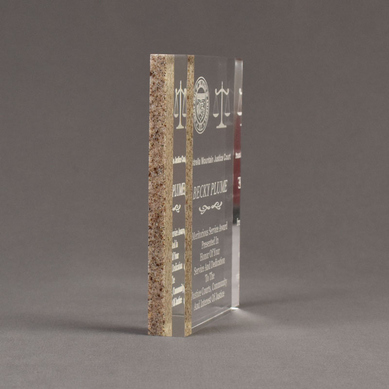 Composites™ Rectangle Acrylic Award 7" | USAcrylicAwards.com