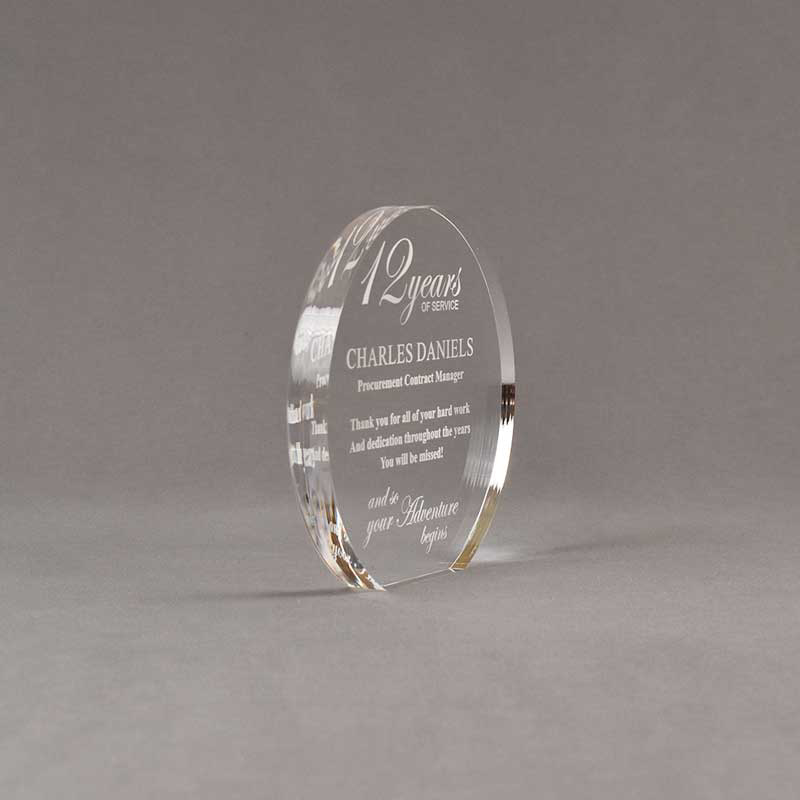 Aspect™ Round Acrylic Award 5" | Acrylic Circle Awards