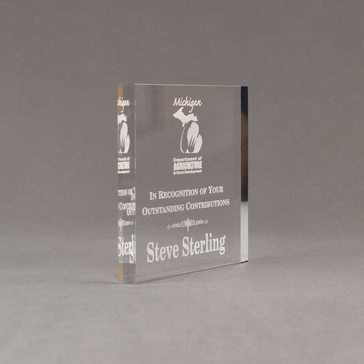 Aspect™ Square Acrylic Award 5" | USAcrylicAwards.com