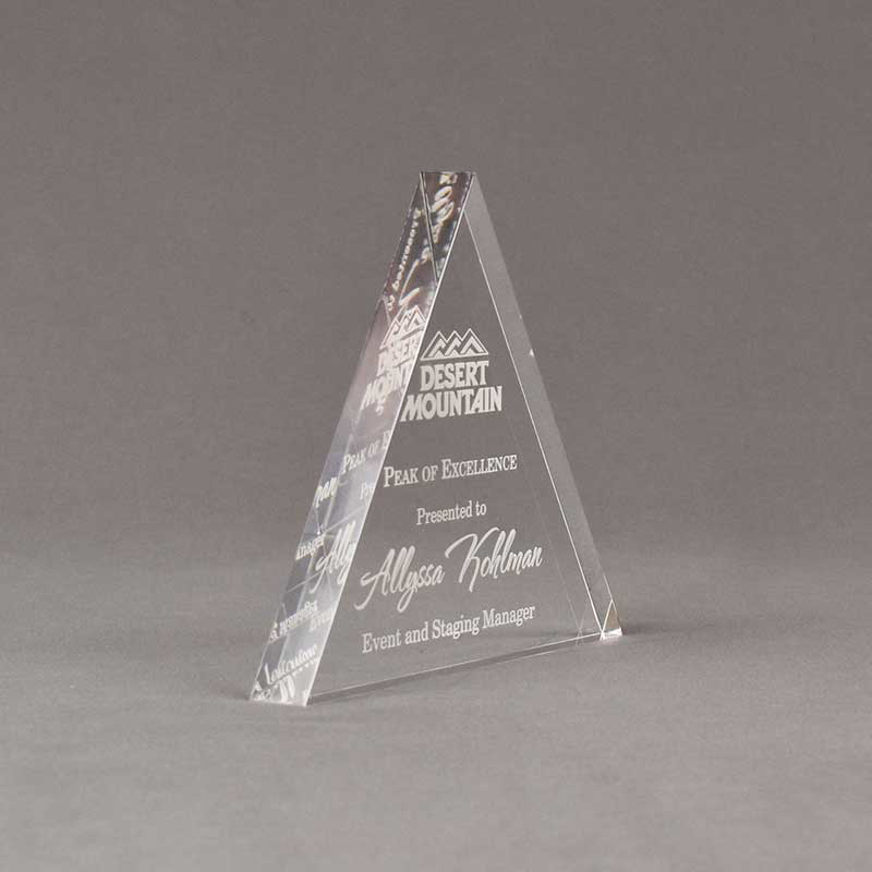 Aspect™ Triangle Acrylic Award 6" | USAcrylicAwards.com