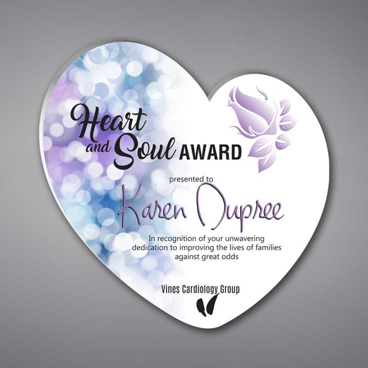 Heart Shaped Acrylic Plaque | 12" Tall | US Acrylic Awards