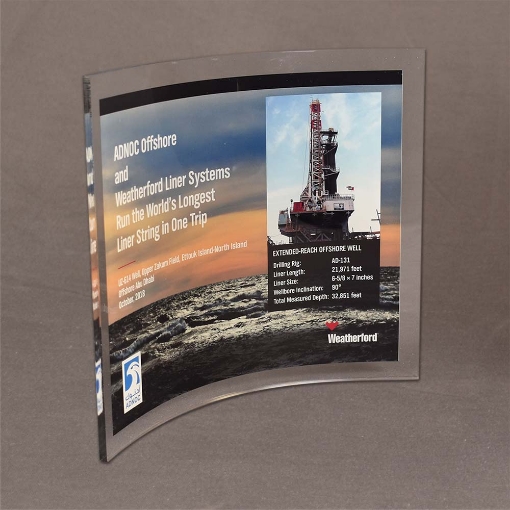 Curved Process Plaque – Large | US Acrylic Awards